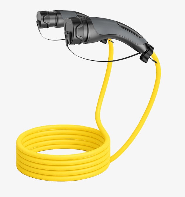 7.5M Yellow Type 2 EV Cable | 7kW Single Phase | UKCA